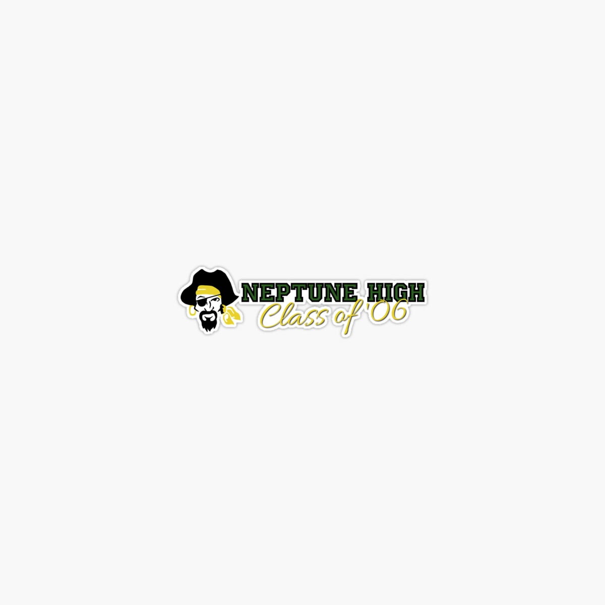 DOPASTICKER Neptune High Class Of '06 Sticker, Phone Sticker Car ...