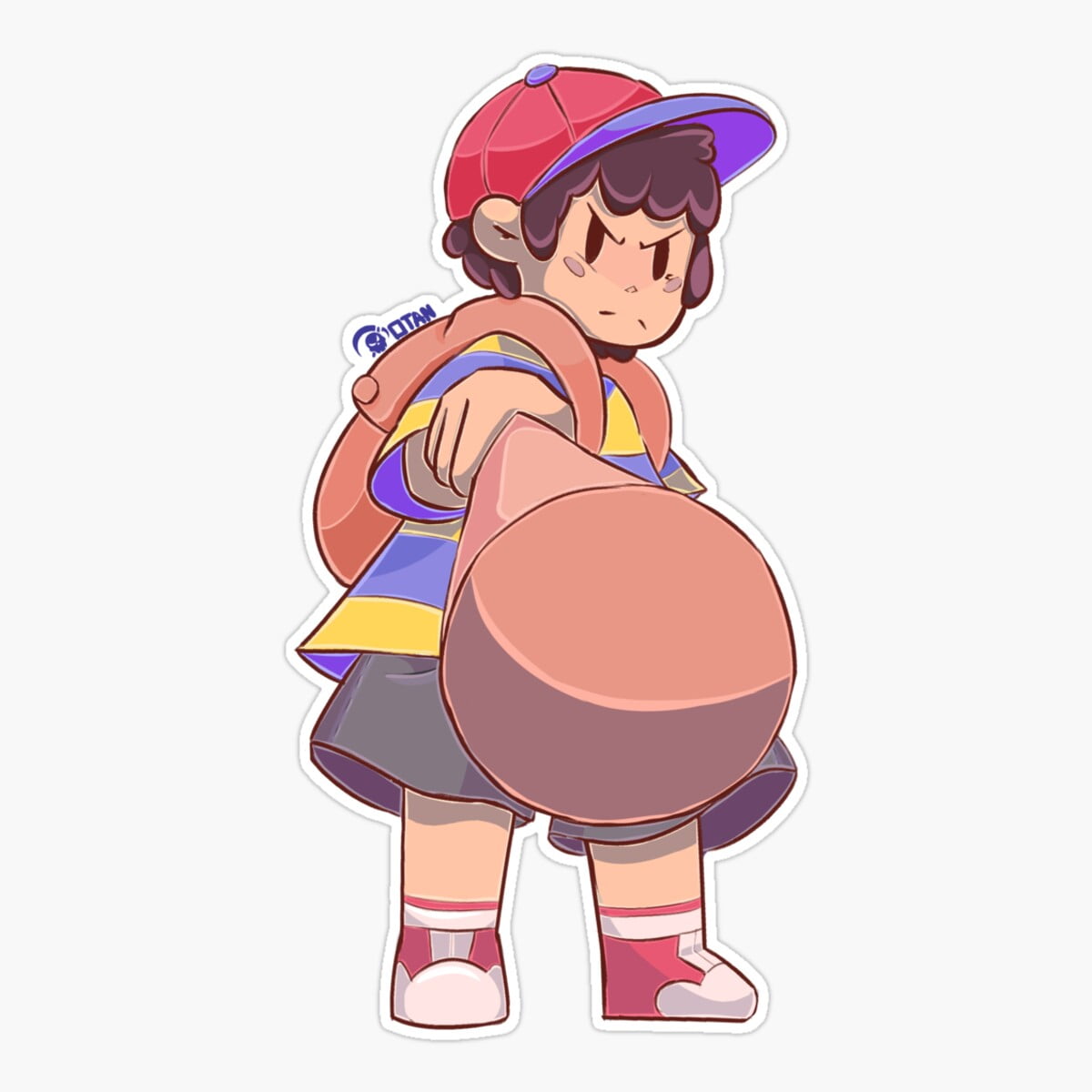 DOPASTICKER Ness, Batter Up! Sticker, Phone Sticker Car Stickers ...