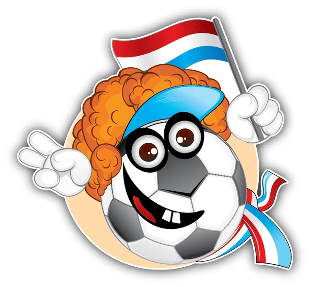 DOPASTICKER Netherlands Fan Ball Welcomes Flag Football Car Sticker ...