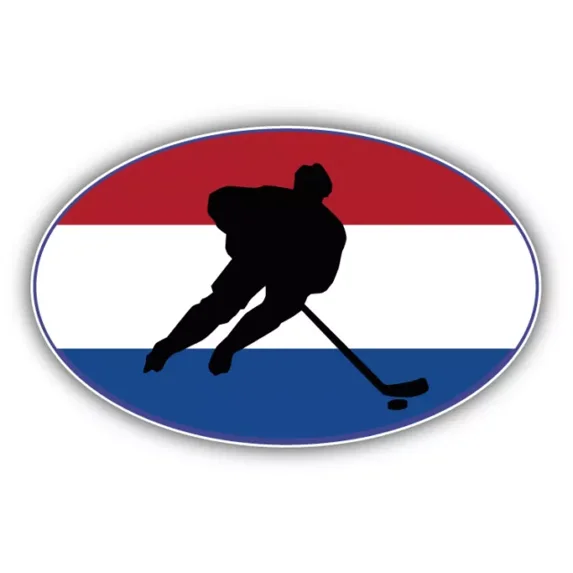 DOPASTICKER Netherlands Flag Hockey Label Car Sticker Phone Decal Water ...