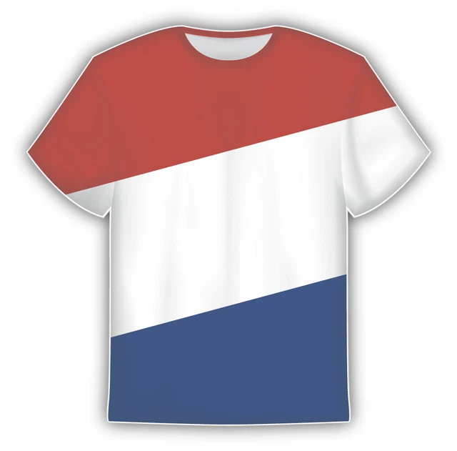 DOPASTICKER Netherlands Flag Sticker In The Form Of T Shirt Sticker ...