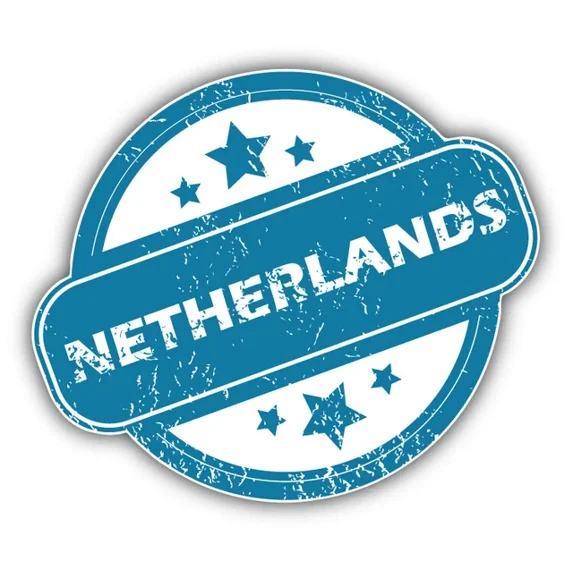 DOPASTICKER Netherlands Grunge Car Sticker Phone Decal Water Bottle ...