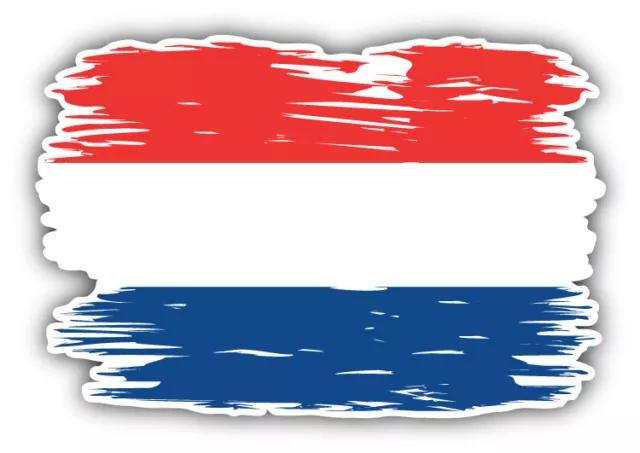 DOPASTICKER Netherlands Grunge Flag Car Sticker Phone Decal Water ...