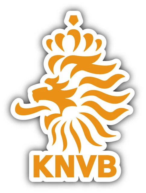 DOPASTICKER Netherlands National Team White Soccer Football Car Sticker ...