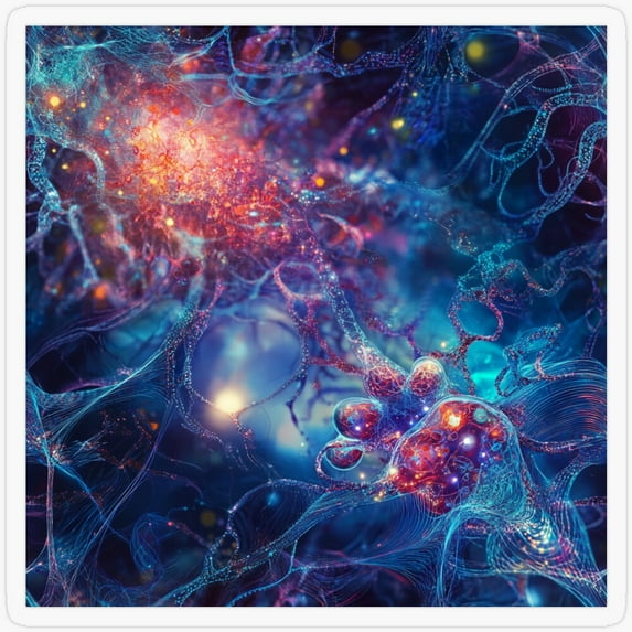DOPASTICKER Neural Fusion: The Spirit Of The Future Sticker Phone Decal ...