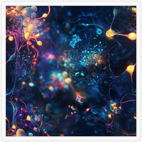 DOPASTICKER Neural Fusion: The Spirit Of The Future Sticker Phone Decal ...