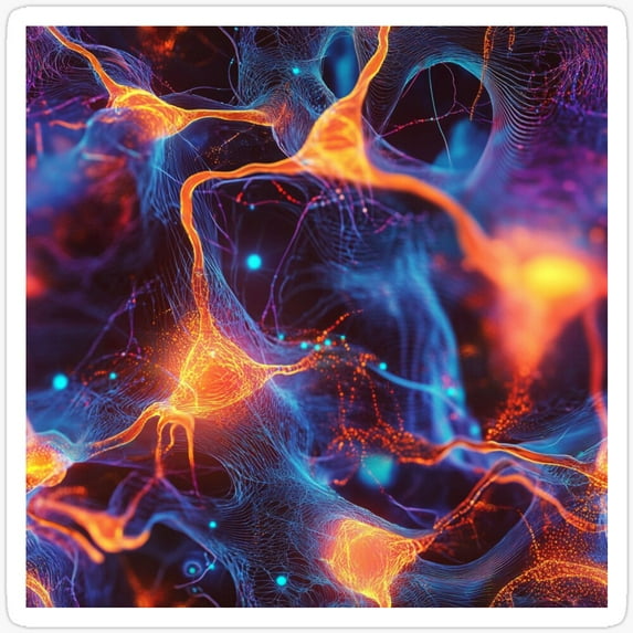 DOPASTICKER Neural Fusion: The Spirit Of The Future Sticker Phone Decal ...