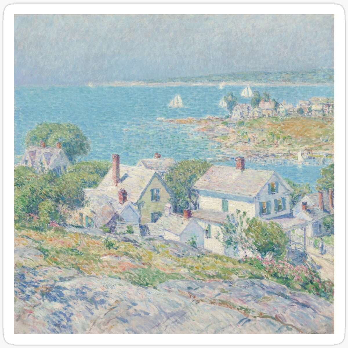 DOPASTICKER New England Headlands, Childe Ham Glossy Sticker Waterproof ...