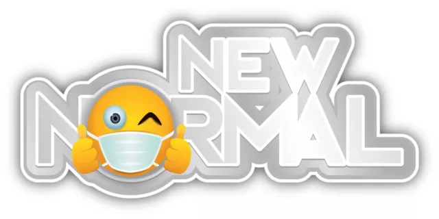 DOPASTICKER New Normal Smiley Sticker Decal Phone Decal Water Bottle ...