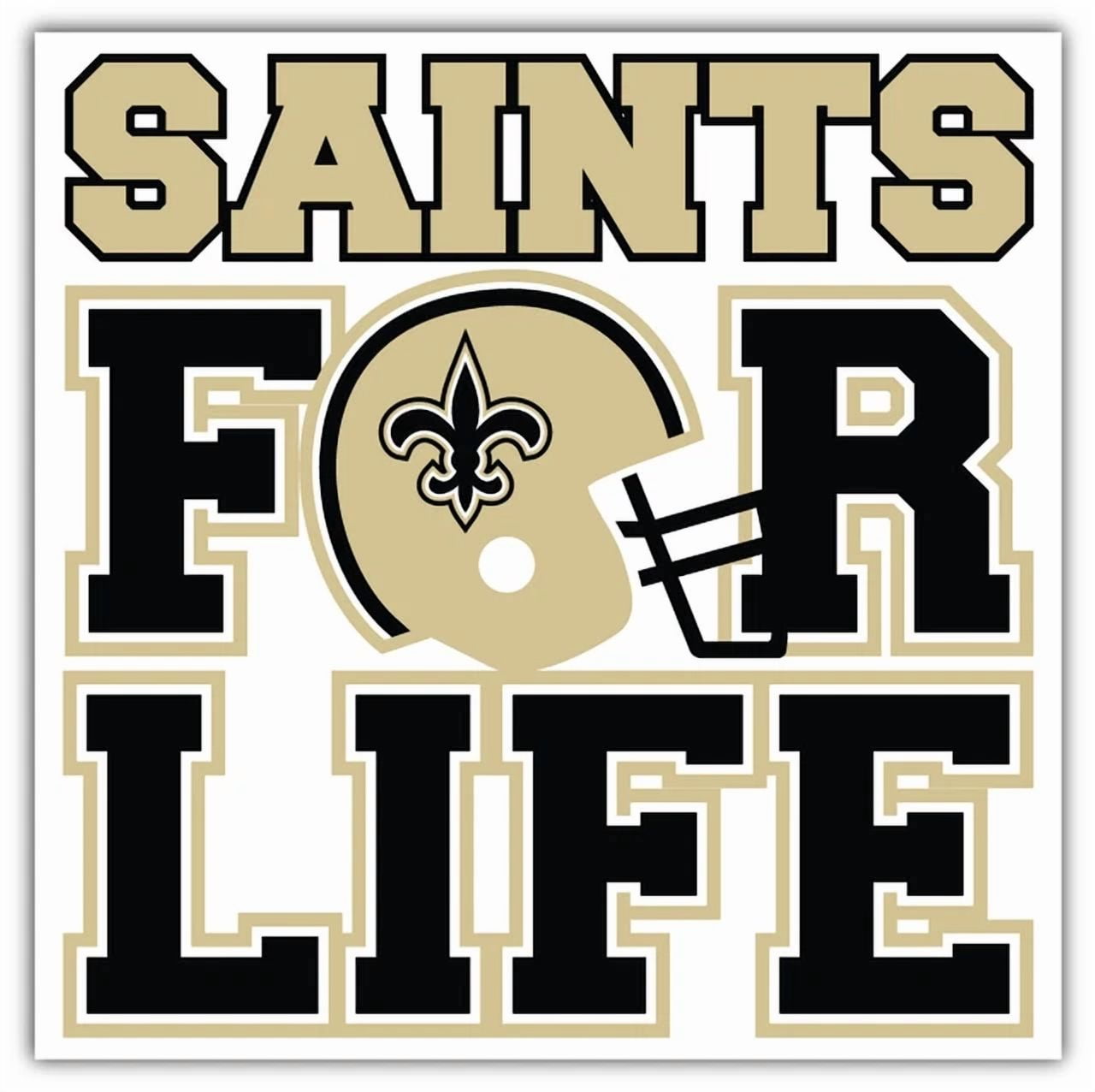 DOPASTICKER New Orleans Saints For Life Sport Car Sticker Phone Water ...