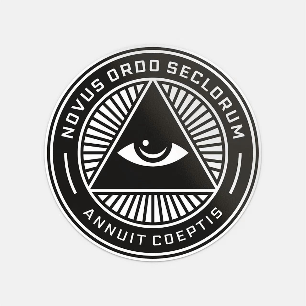DOPASTICKER New World Order Masonic Sticker Decal Phone Decal Water ...