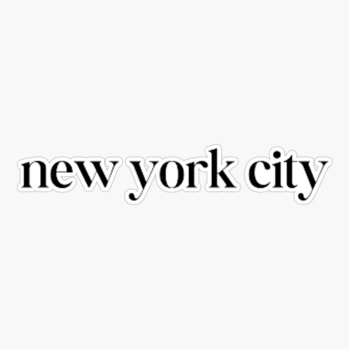 DOPASTICKER New York City (Lowercase) Sticker, Phone Sticker Car ...