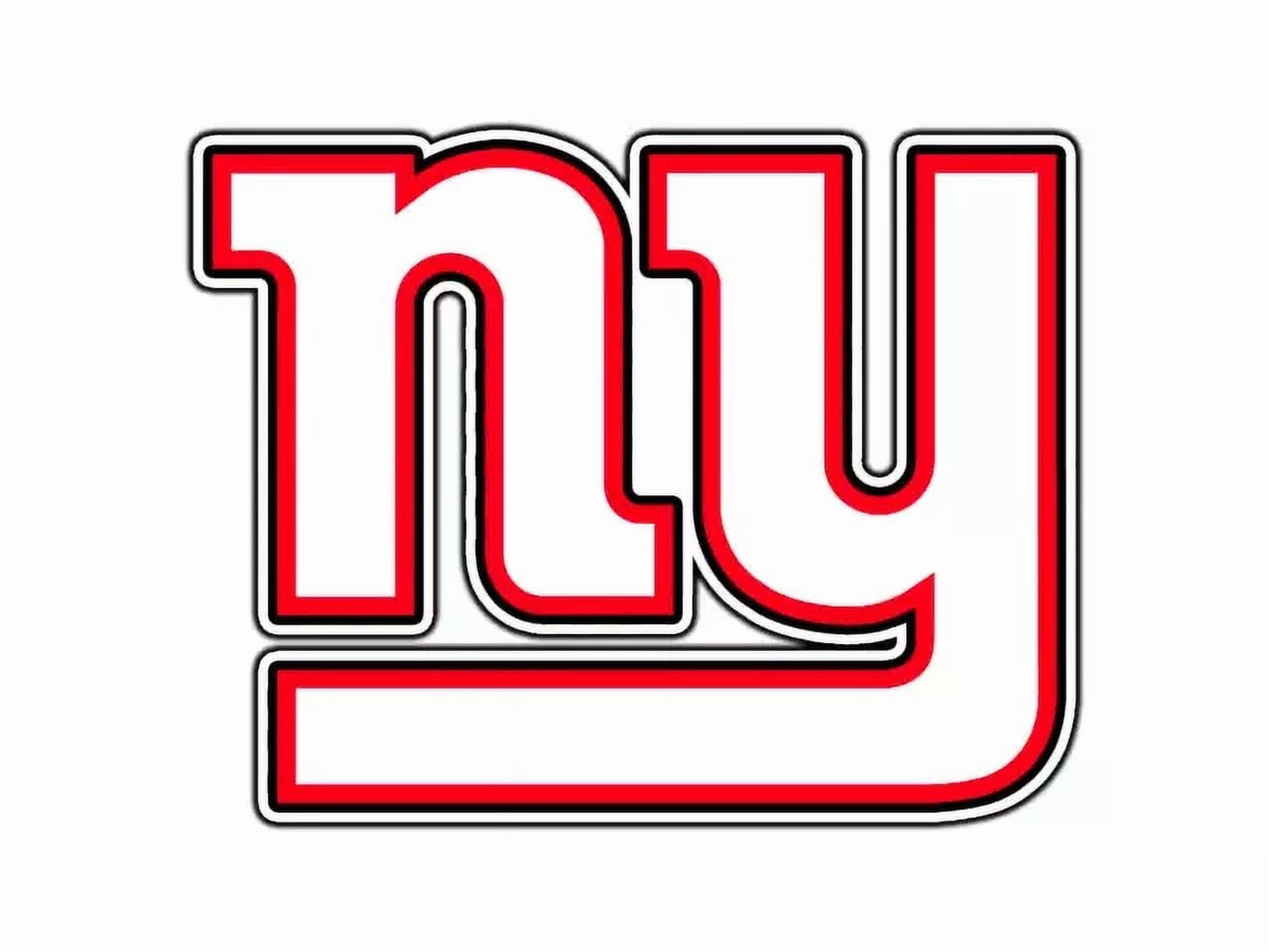 DOPASTICKER New York Giants Ny White Logo Football Decorative Laptop ...