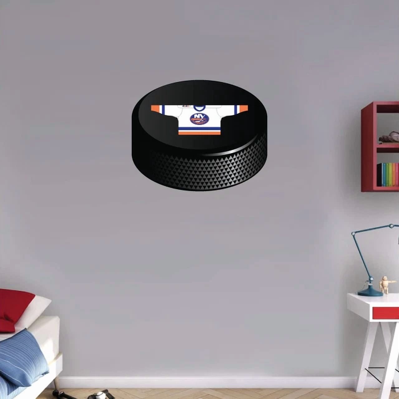 DOPASTICKER New York Islanders Hockey Puck White Shirt Logo Art Wall ...