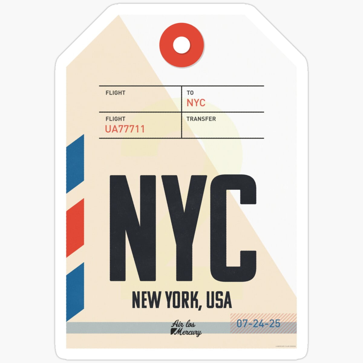 DOPASTICKER New York Luggage Tag Sticker Waterproof Sticker For Water ...
