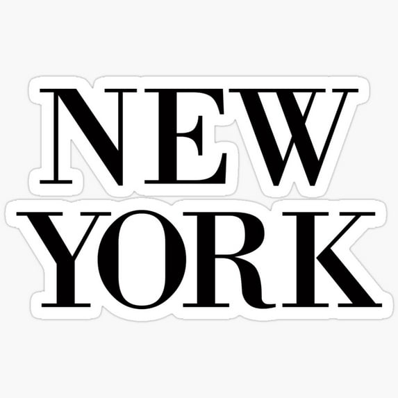 DOPASTICKER New York Sticker, Decorate Laptops, Water Bottles, And More ...