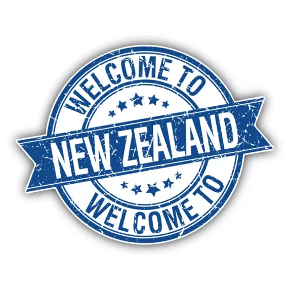 DOPASTICKER New Zealand Grunge Welcome Car Sticker Phone Decal Water ...