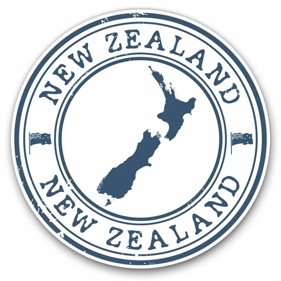 DOPASTICKER New Zealand Map Travel Cool Gift Decorative Laptop, Phone ...
