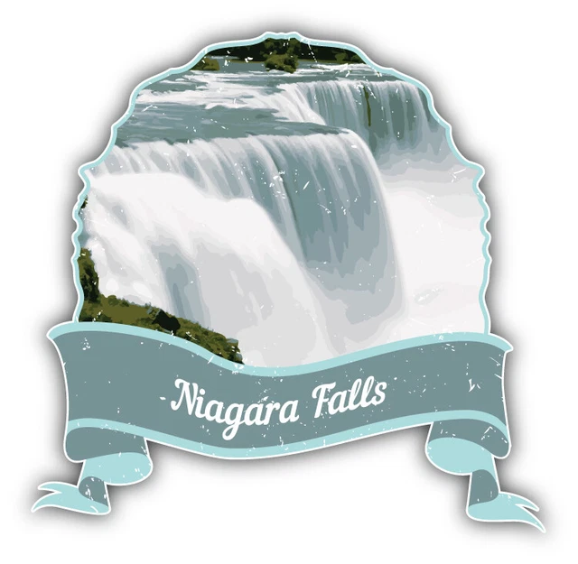 DOPASTICKER Niagara Falls Canada World Landmark Grunge Travel Car ...