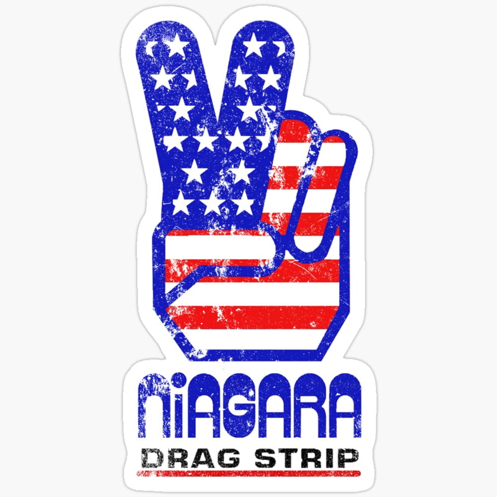 DOPASTICKER Niagra Drag Strip Sticker Fourth Of July Sticker, Memorial ...