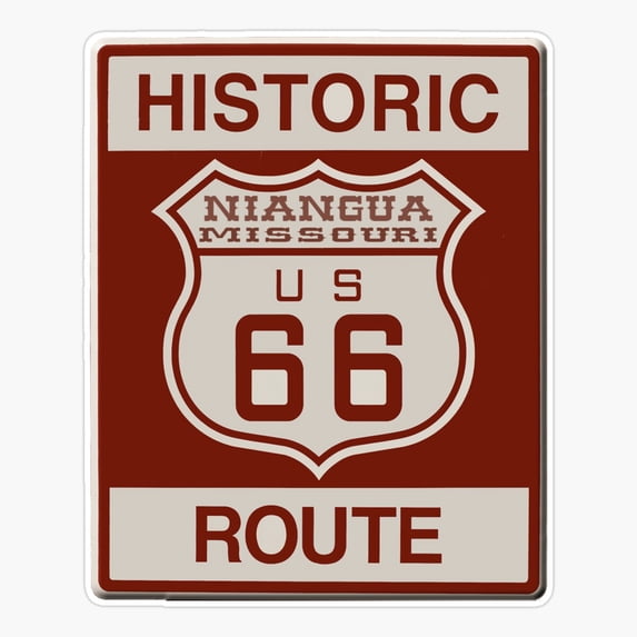 DOPASTICKER Niangua Route 66 Sticker, Phone Sticker Water Bottle ...