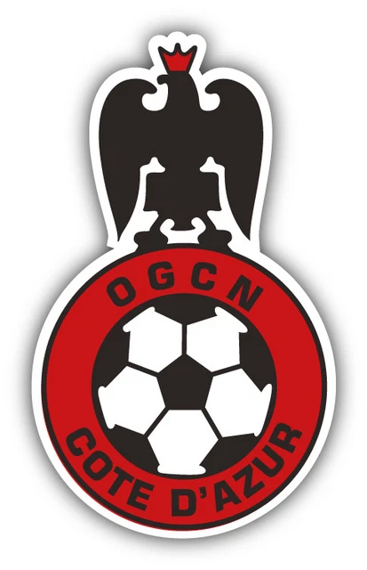 DOPASTICKER Nice Cote D'Azur Fc France Soccer Football Car Sticker ...