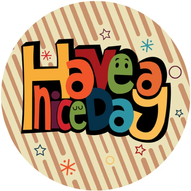 DOPASTICKER Have A Nice Day, 3 Circle Stickers, Retro Vintage 1970S ...