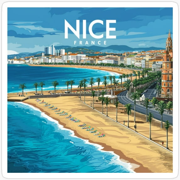 DOPASTICKER Nice, France Gift You - Phone Stickers, Waterproof Decals ...