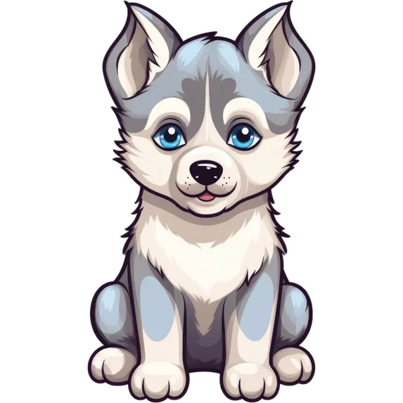 DOPASTICKER Niedlicher Hunde Auto Aufkleber Hunde Sticker Phone Sticker ...