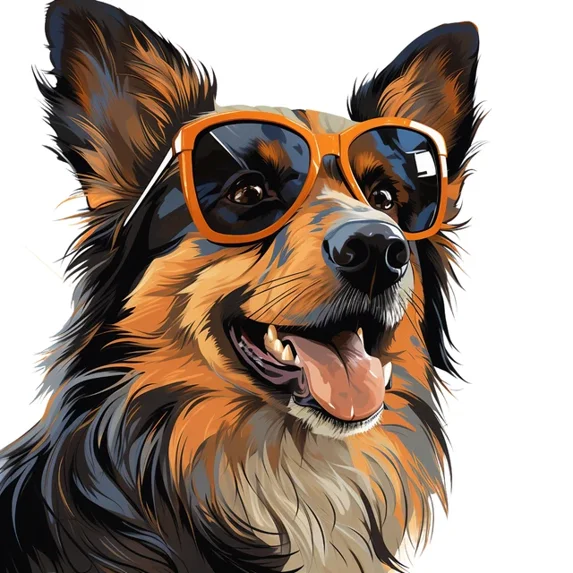 DOPASTICKER Niedlicher Hunde Auto Aufkleber Hunde Sticker Phone Sticker ...