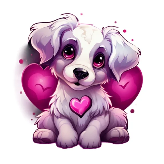 DOPASTICKER Niedlicher Hunde Auto Aufkleber Hunde Sticker Phone Sticker ...