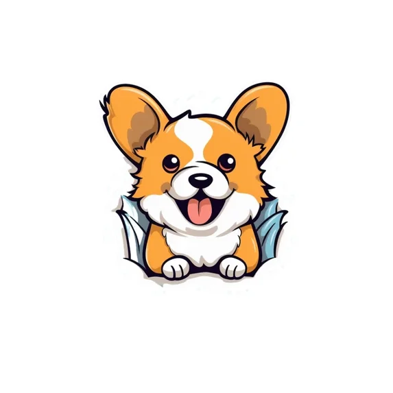 DOPASTICKER Niedlicher Hunde Auto Aufkleber Hunde Sticker Phone Sticker ...