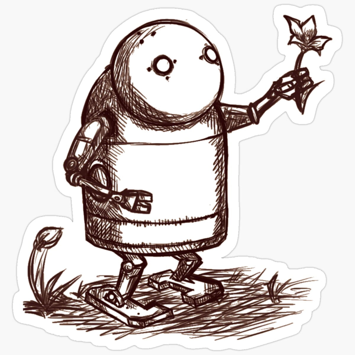 DOPASTICKER Nier:Automata Robot Sticker. Gift You - Decorate Laptops ...