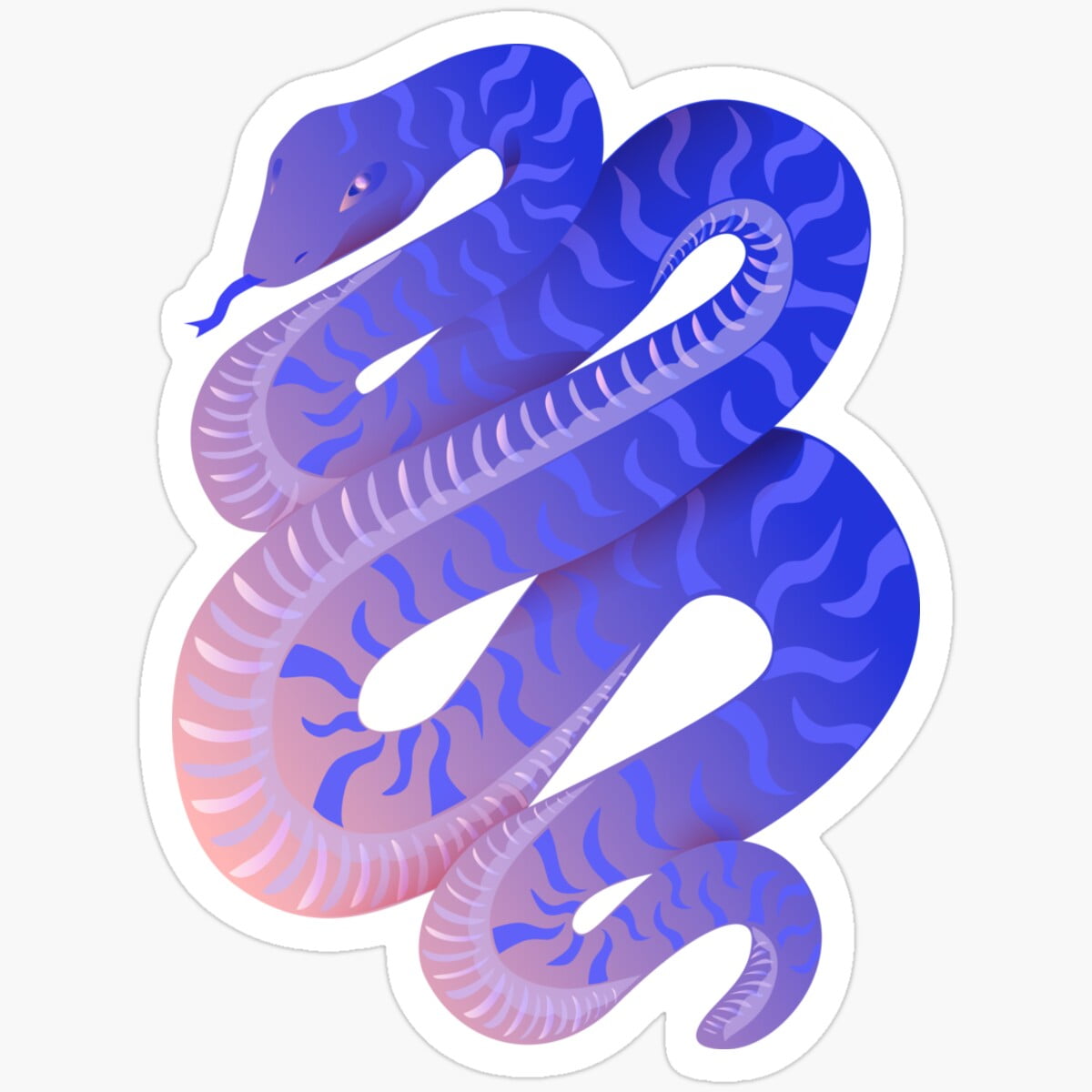 DOPASTICKER Night Serpent Sticker Waterproof Sticker For Water Bottles ...