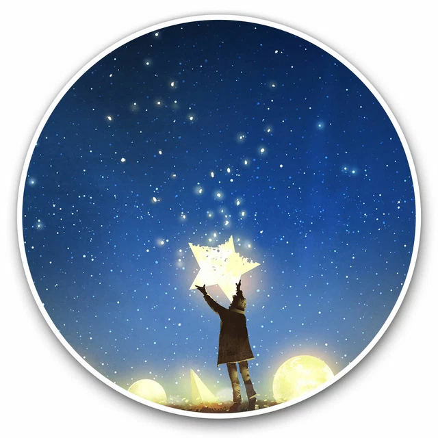 DOPASTICKER - Night Sky Stars Magic Children Cool Gift Decorative ...