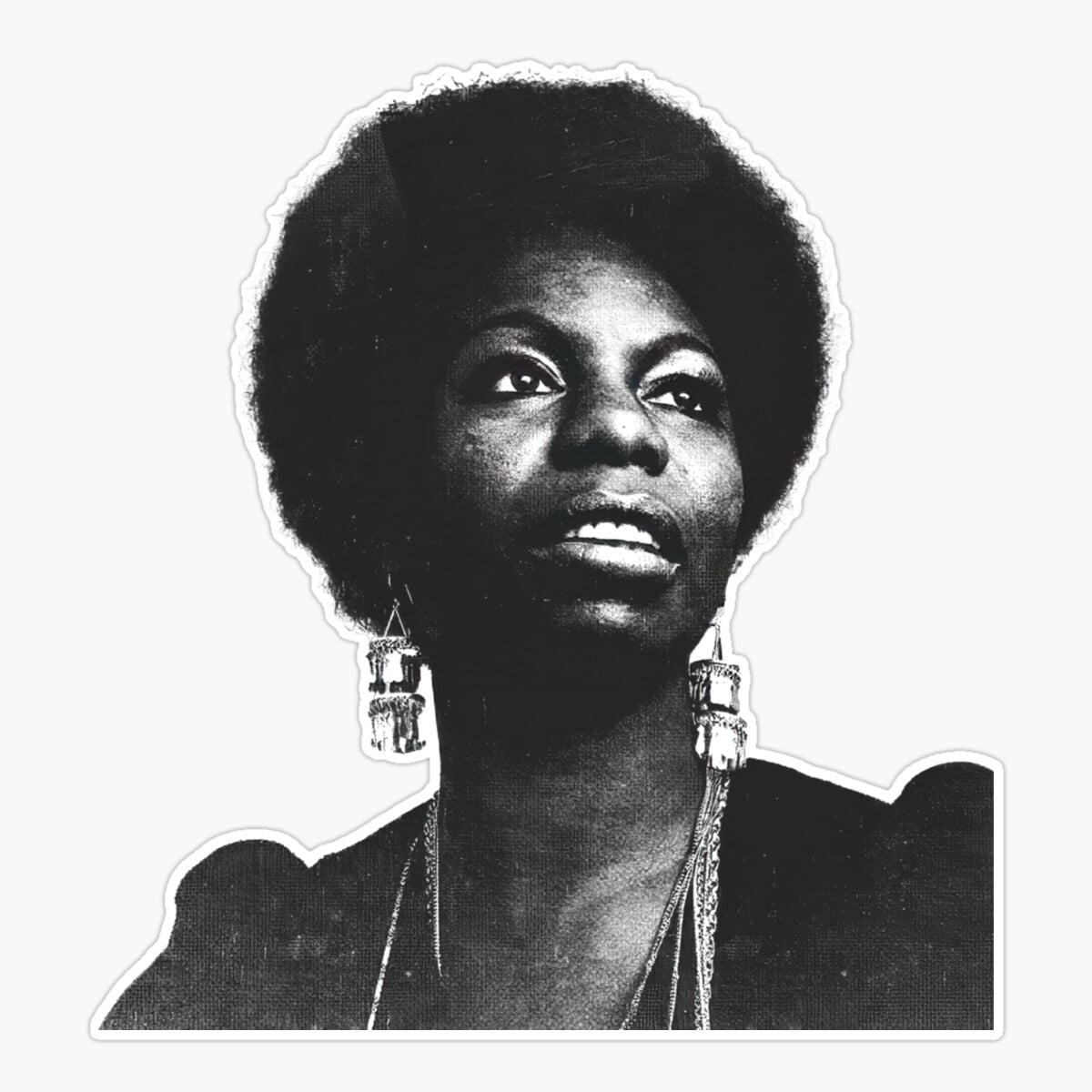 DOPASTICKER Nina Simone __ Vintage Halftone Style __ Fan Art Design ...