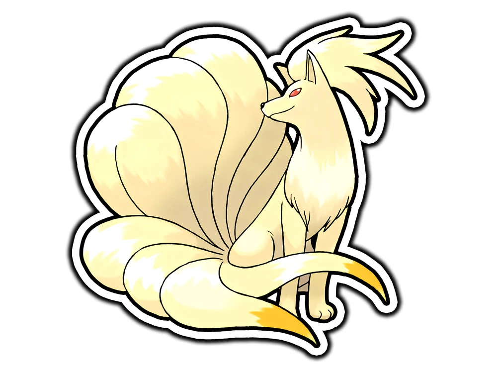 DOPASTICKER Ninetales Sticker Decal Phone Decal Water Bottle Stickers ...
