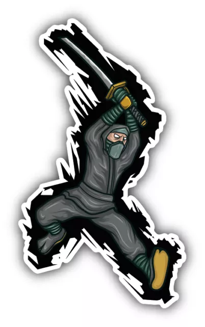 DOPASTICKER Ninja Warrior Sticker Decal Phone Decal Water Bottle ...