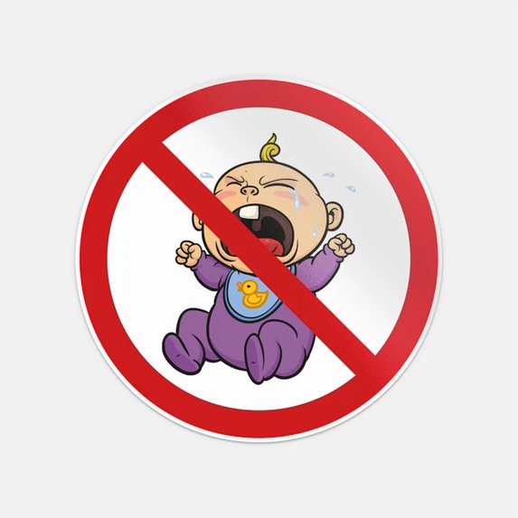 DOPASTICKER No Cry Babies Sticker Decal Phone Decal Water Bottle ...