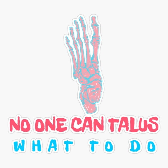 DOPASTICKER No One Can Talus, Podiatrist Gift, Podiatry Gift Sticker ...