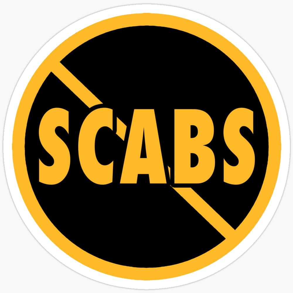 DOPASTICKER No Scabs - Construction Colors Gift You - Phone Stickers ...