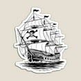 DOPASTICKER No Ship No Problem Pirate Life Caribbean Adventure Sticker ...