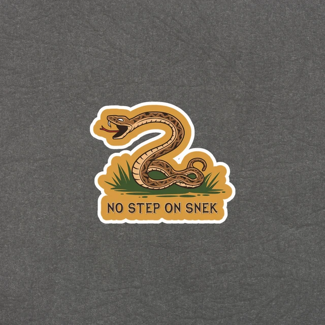 DOPASTICKER No Step On Snek Snake Sticker, Liberty Gadsden Flag Phone ...