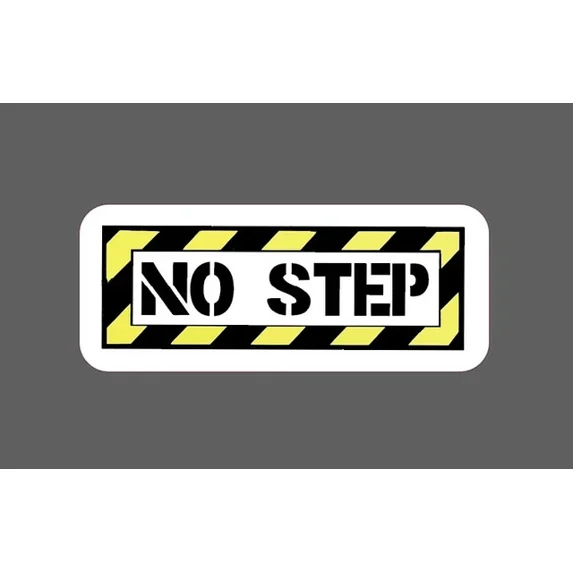 DOPASTICKER No Step Sticker Caution Warning Gift Construction Work ...