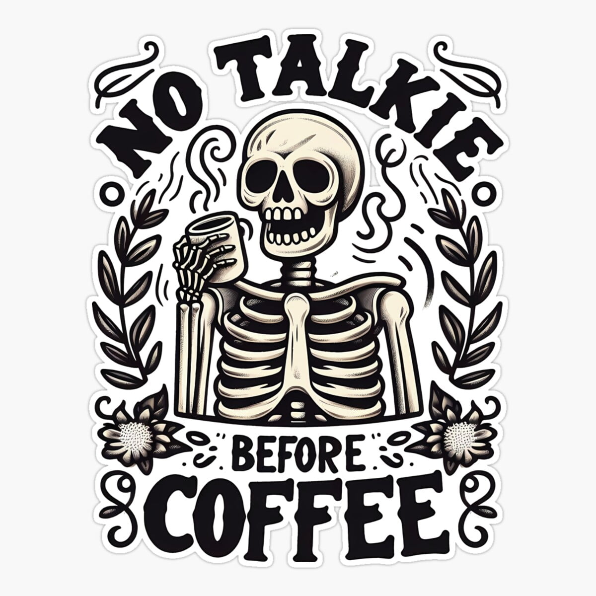 DOPASTICKER No Talkie Sticker, Phone Sticker Water Bottle Sticker Car ...