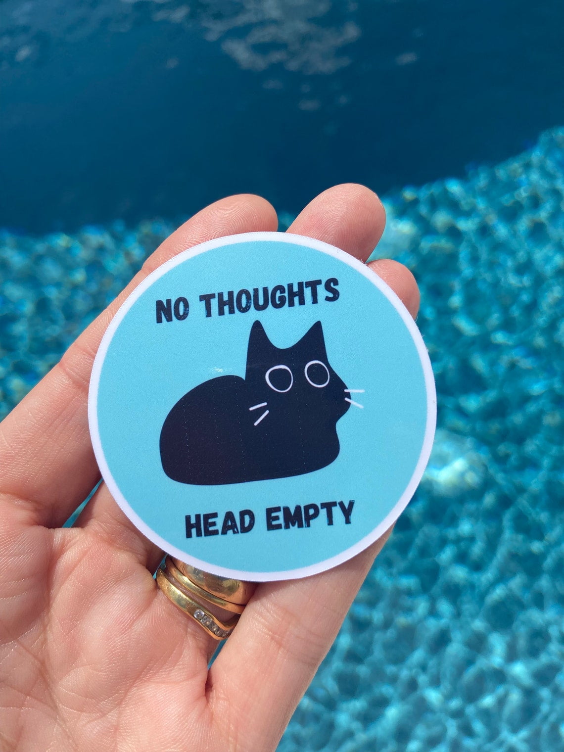 DOPASTICKER No Thoughts Head Empty, Cat Sticker, Journaling ...