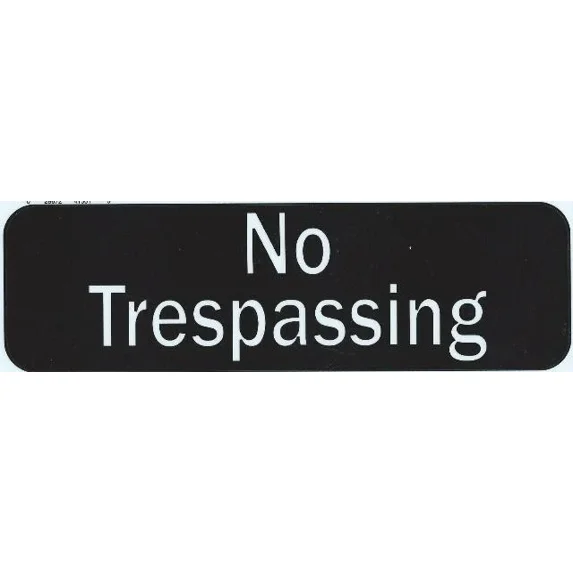 DOPASTICKER No Trespassing Sticker Phone Sticker, Latop Sticker, Lover ...