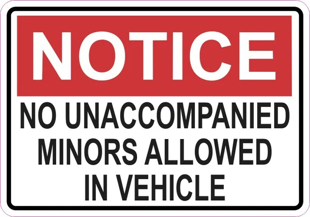 DOPASTICKER No Unaccompanied Minors Allowed In Sticker Phone Sticker ...
