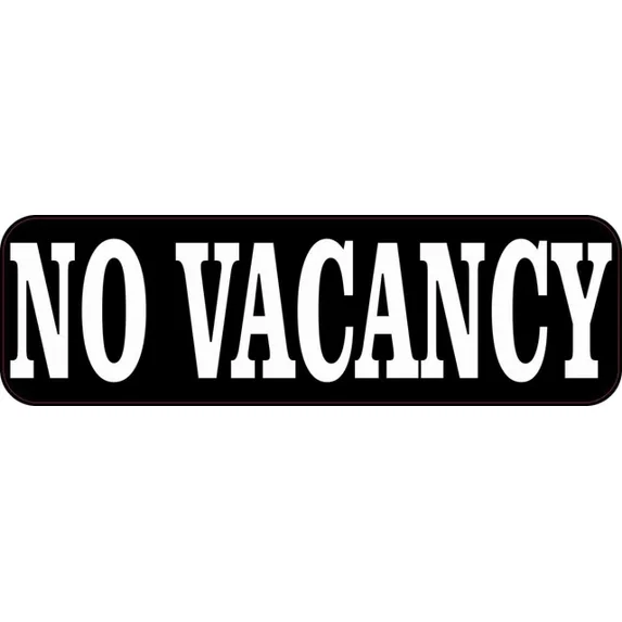 DOPASTICKER No Vacancy Sticker Business Sticker Hotel Sticker Phone ...