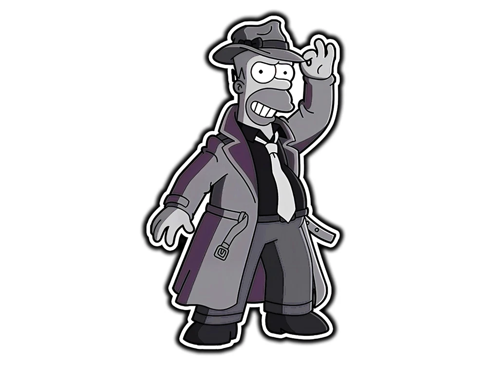 DOPASTICKER Noir Homer Sticker Decal Phone Decal Water Bottle Stickers ...